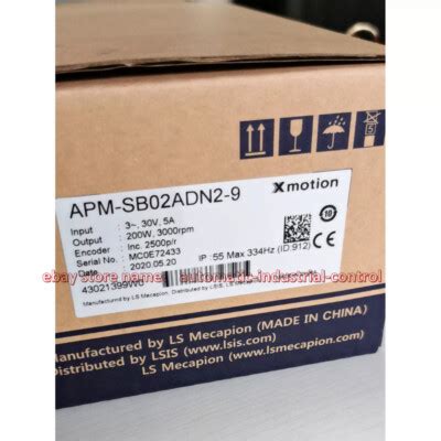 1pcs Ls Apm Sb02adn2 9 Ac Servo Motor New In Box Expedited Ship Ebay