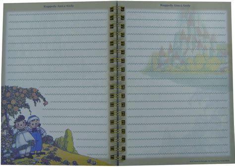 Raggedy Ann And Andy Journal Notebook Green From Japan
