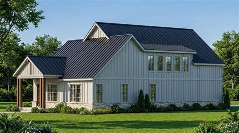 Plan 750014ldg Modern Barndominium House Plan With Vaulted Living And