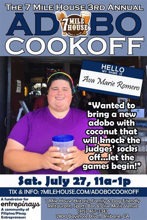 Meet The Adobo Cook Off For A Cause 2019 Contestants — 7 Mile House