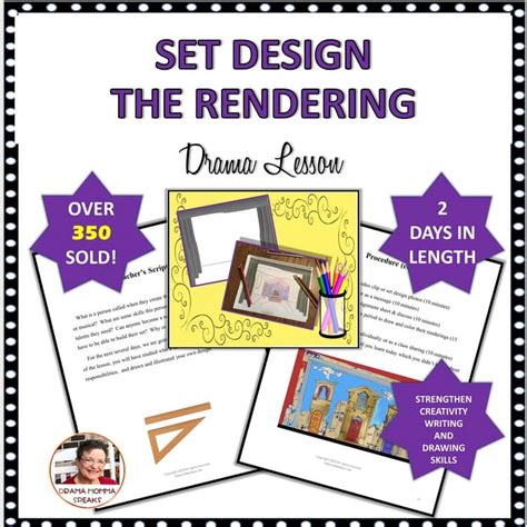 Drama Set Design Lesson Fairy Tale Rendering Project Grades 6 8