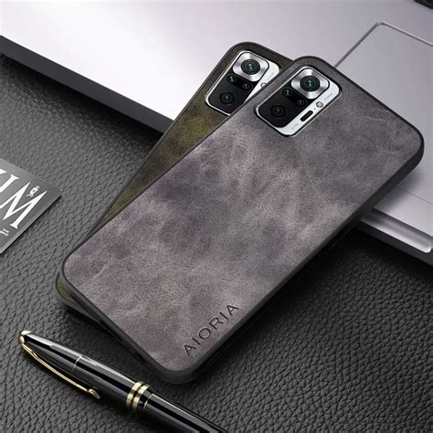 Case For Xiaomi Redmi Note 10 Pro Max 10s 9 Pro Luxury Pu Leather Skin