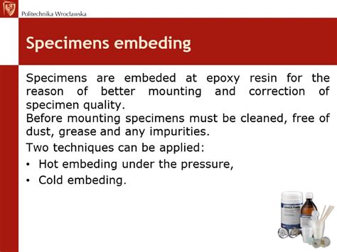 Specimen Preparation For Sem Investigation Prof Dr Habil