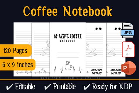 Kdp Coffee Journal Interior Template Graphic By Kdp Poc · Creative Fabrica