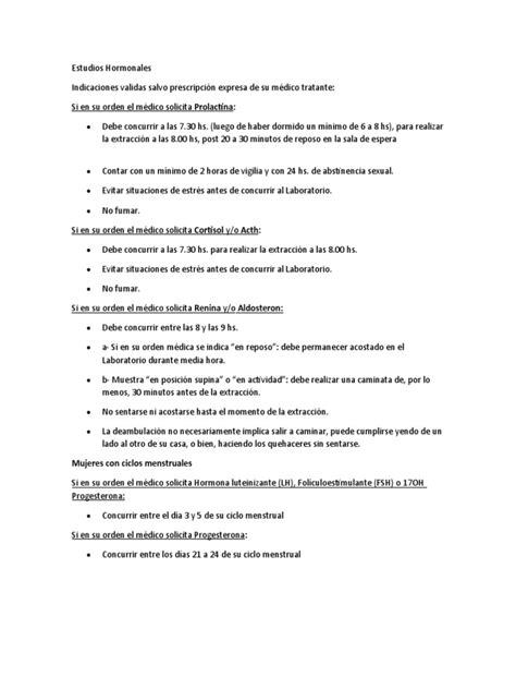 Estudios Hormonales Pdf