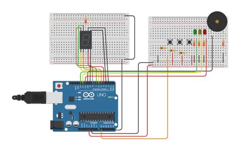 Circuit Design Projeto Utilizando 3 BotÕes Tinkercad