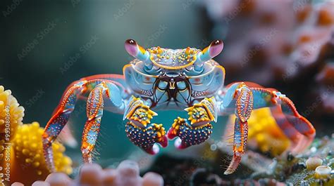Decorator Crab Adorning Itself With Sea Objects The Camouflage Process