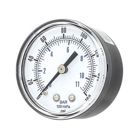 160 Psi To 0 Psi Hg To 160 Psi 2 In Dial Pressure Gauge 859w43