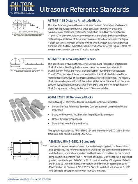 Ph Tools Ultrasonic Reference Standard Pdf Pipe Fluid Conveyance