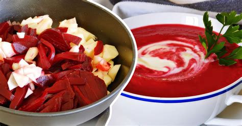 Свекольный крем-суп с яблоком - Со Вкусом