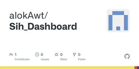 GitHub AlokAwt Sih Dashboard