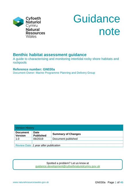 Pdf Guidance Note Template External · Marine Biodiversity