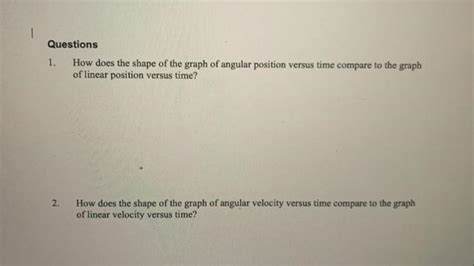 questions 1 how does the shape of the graph of
