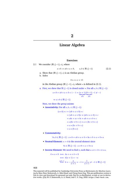 mml solutions solutions 2 linear algebra exercises 2 we consider r