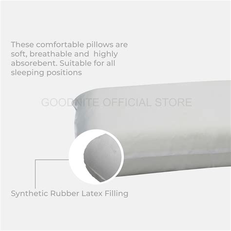 Goodnite Synthetic Pro Rubber Pillow Firm Goodnite Outlet