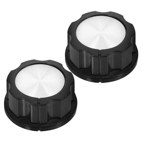 Fovewise 4 Pack Universal Stove Control Knobs With 12 Adapters Replacement Plastic Oven And