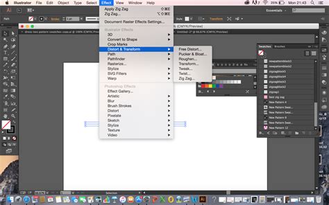 How To Create A Zig Zag Pattern On Illustrator RESEARCH Reflective Blog