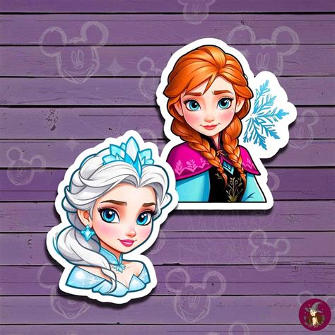 Elsa Stickers Etsy