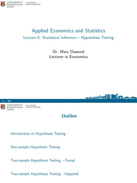 aes lecture5 testing pdf statistical hypothesis testing statistics