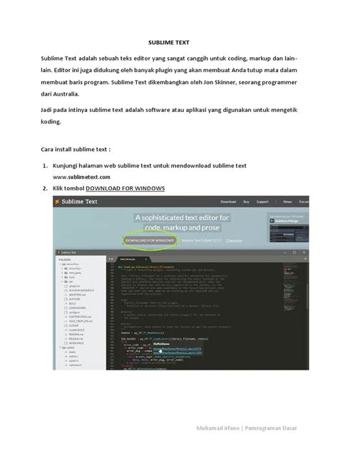 Sublime Text Dan Xampp Pdf Karier And Perkembangan Bisnis