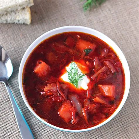 Ukrainian Borscht Recipe Beet Cabbage Soup Leelalicious
