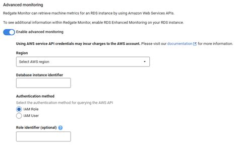 Adding Oracle On Amazon RDS Redgate Monitor Product Documentation