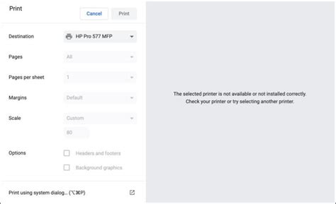 Fix Google Chrome Printing Problems On The Mac