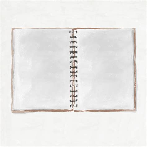 Open Notebook Pages Aesthetic Stationery Free Photo Illustration
