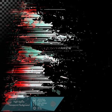 Abstract Glitch Background Premium Psd