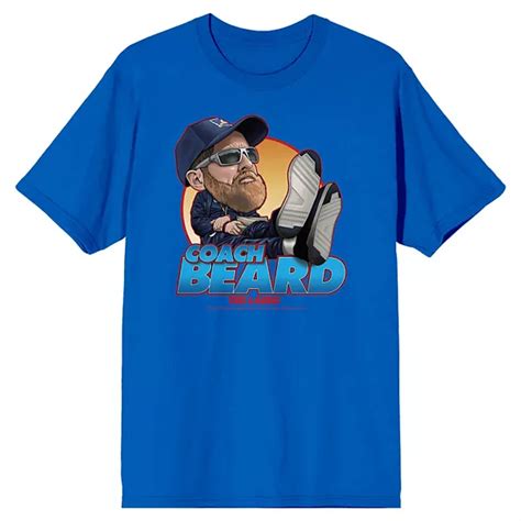 Mens Ted Lasso Coach Beard Graphic Tee