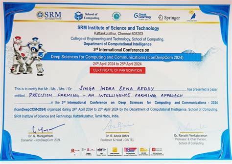 Singa Indra Sena Reddy On Linkedin Icondeepcom2024 Deepscience