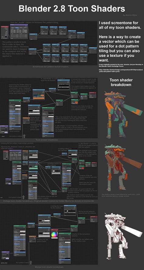 Artstation Blender Toon Shader Simon Klinz Blender Tutorial