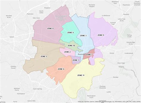 Roanoke Va Zip Code Map