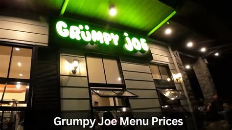 Grumpy Joe Menu Prices In Philippines [updated] 2025