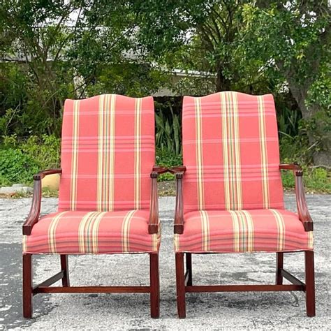 Vintage Federal Lolling Armchairs A Pair Chairish