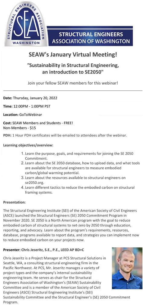 Chris Jeseritz On Linkedin Structural Engineers Webinar Se2050