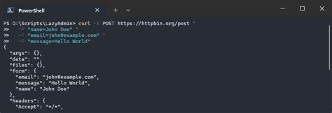 How To Use Curl In Powershell — Lazyadmin