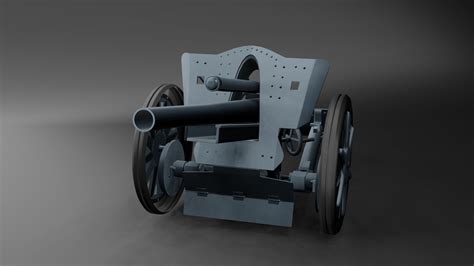 3d Model Artillery And Cannons Vr Ar Low Poly Cgtrader