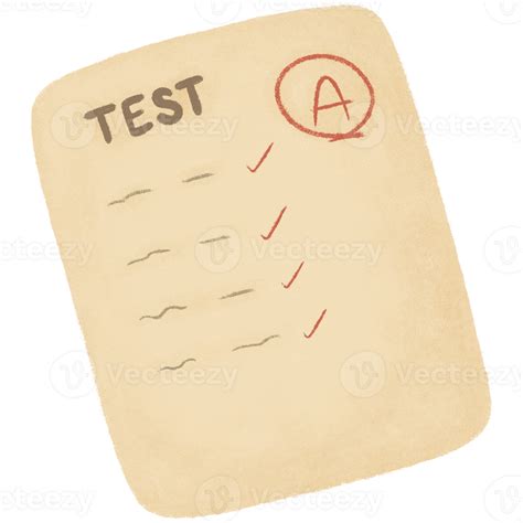 School Test Paper 69992182 Png