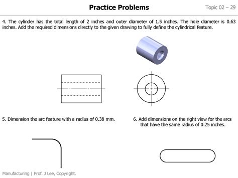 Topic 02 Engineering Drawing Review Dimensioning Engineering