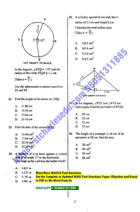 Common Mathematics Questions In Waec Phonics Worksheets Free