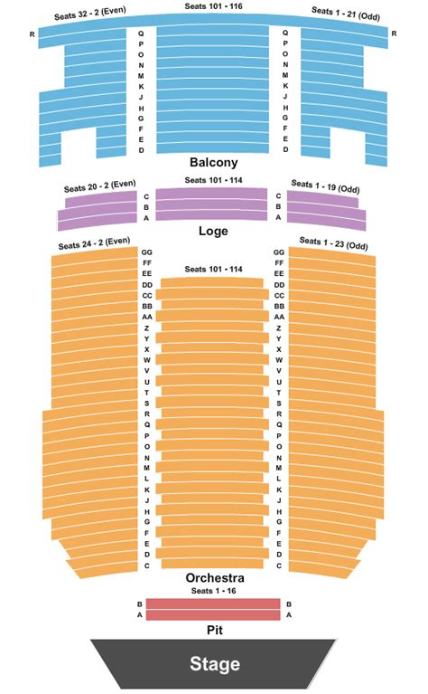 Paramount Oakland Seating Chart