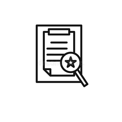 Assessment Icon Outline Collection In Black Stock Vector Illustration Of Verify Consultant