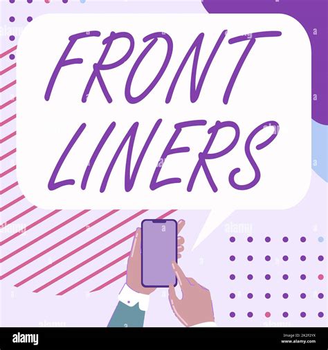 Writing Displaying Text Frontliners Internet Concept Most Important Or