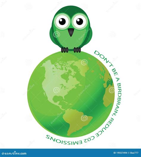 Reduce C02 Message Stock Vector Illustration Of Recyclable 19557494