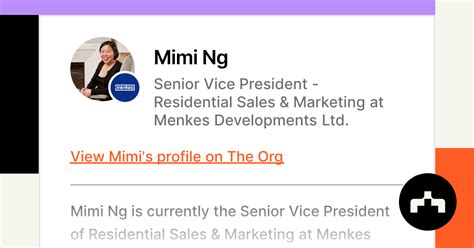 Mimi Ng Senior Vice President Residential Sales And Marketing At