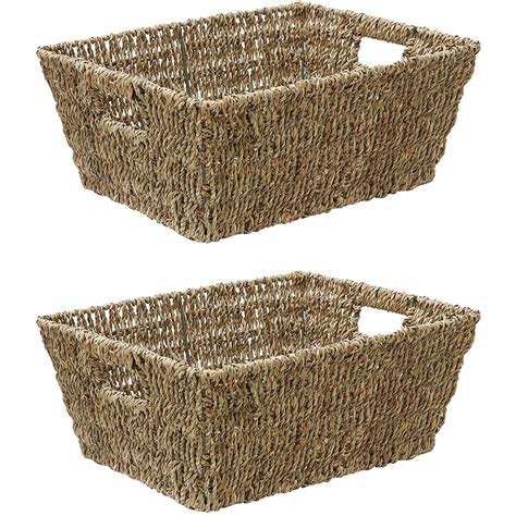 Rectangular Seagrass Storage Basket