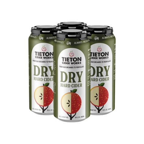 Dry Cider 16oz Cans · Tieton Cider Works