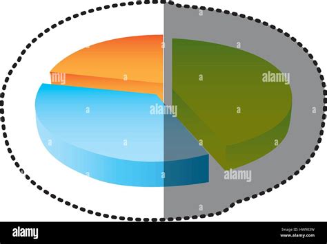 Color Circular Statistic Graph Icon Stock Vector Image And Art Alamy