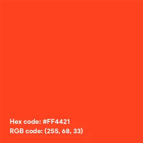 Ff4421 Color Name Is Orioles Orange